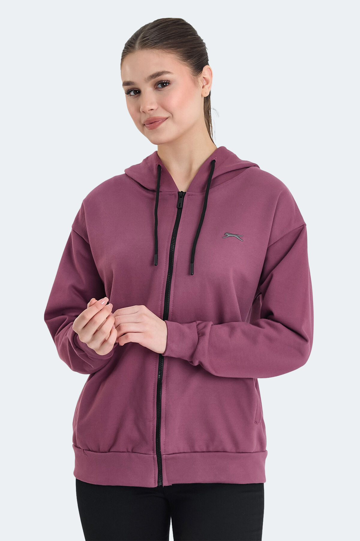 Slazenger KATHLEENA IN Kadın Oversıze Gül Sweatshırt | Slazenger