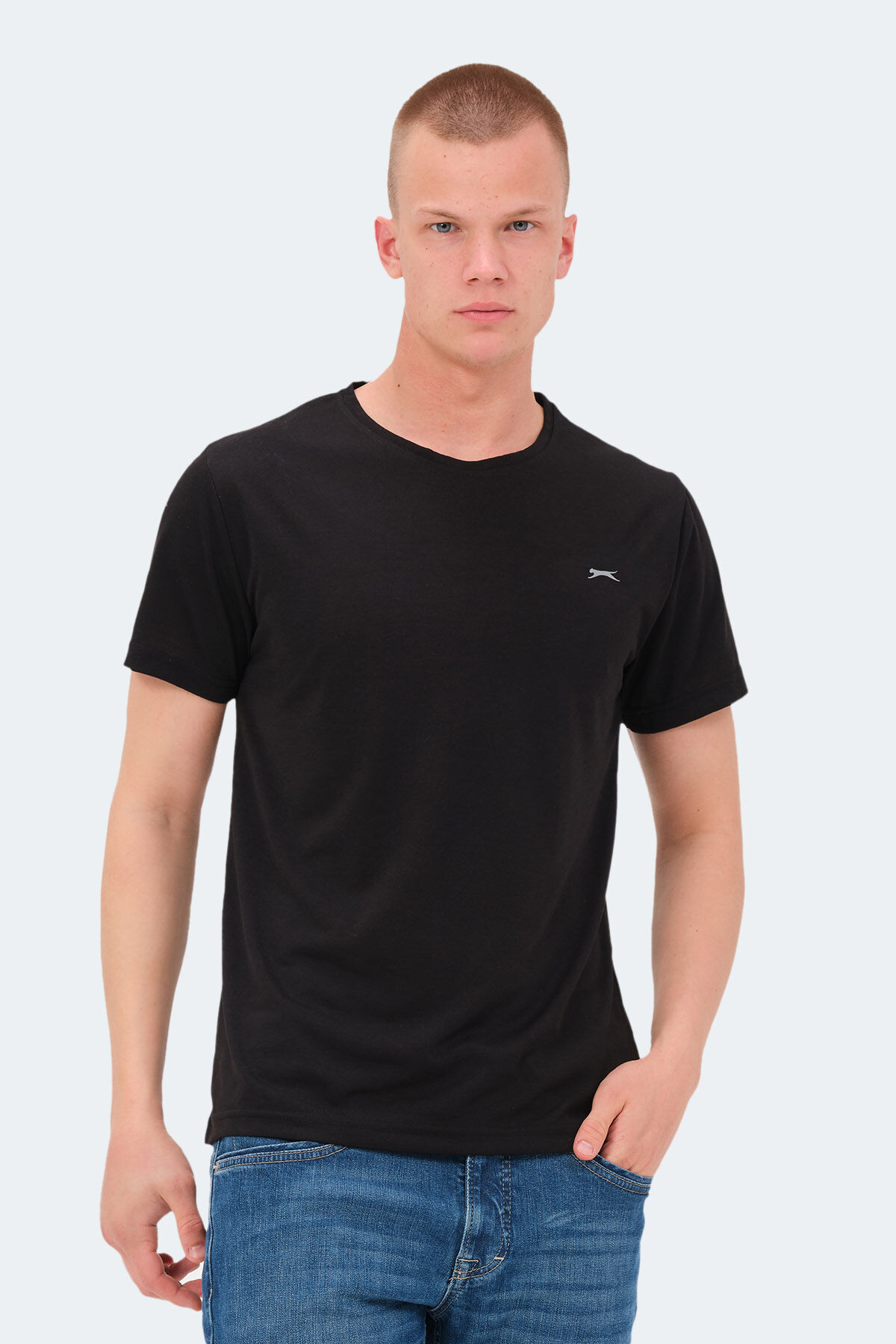 KIELD Erkek Tişört Siyah | Slazenger