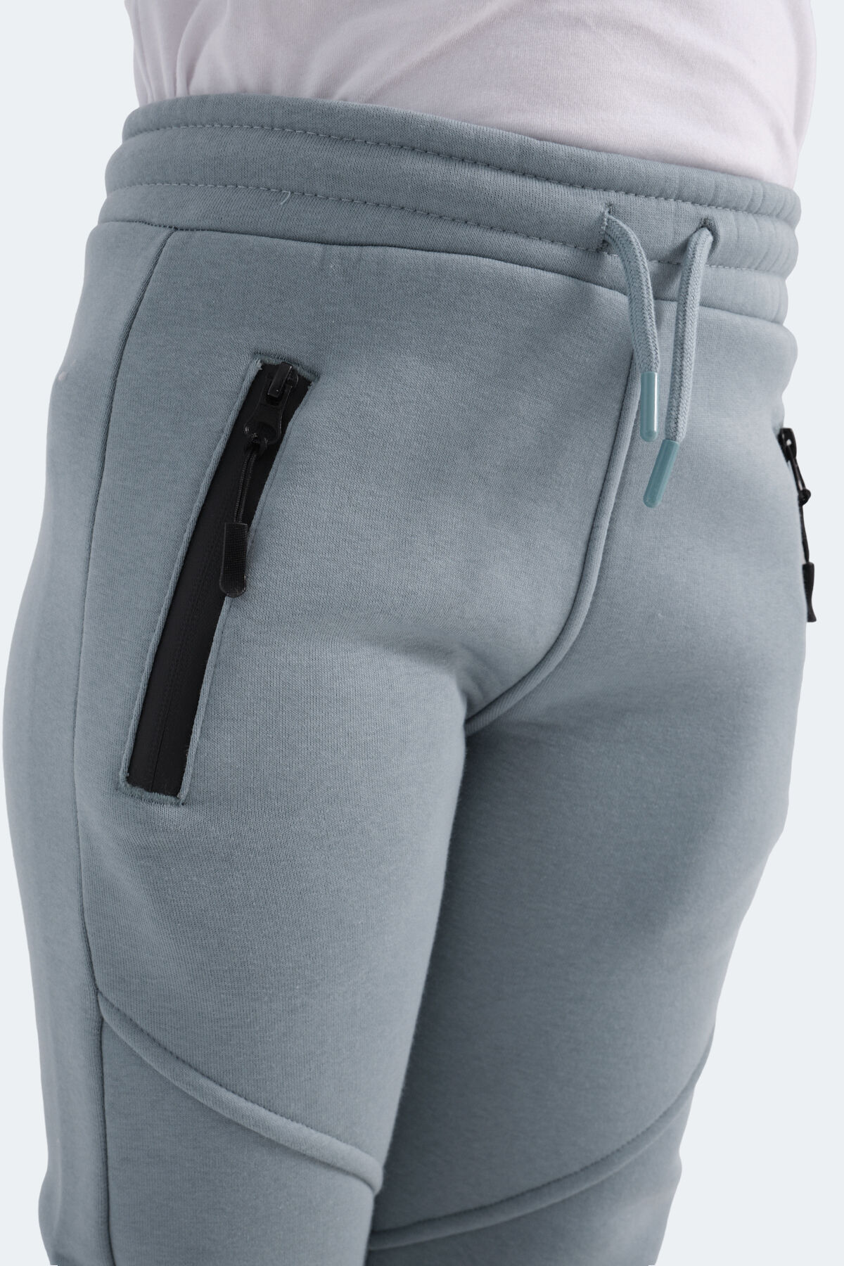 Slazenger LAMYA Unisex Çocuk Fermuar Cepli Mavi Eşofman Altı | Slazenger