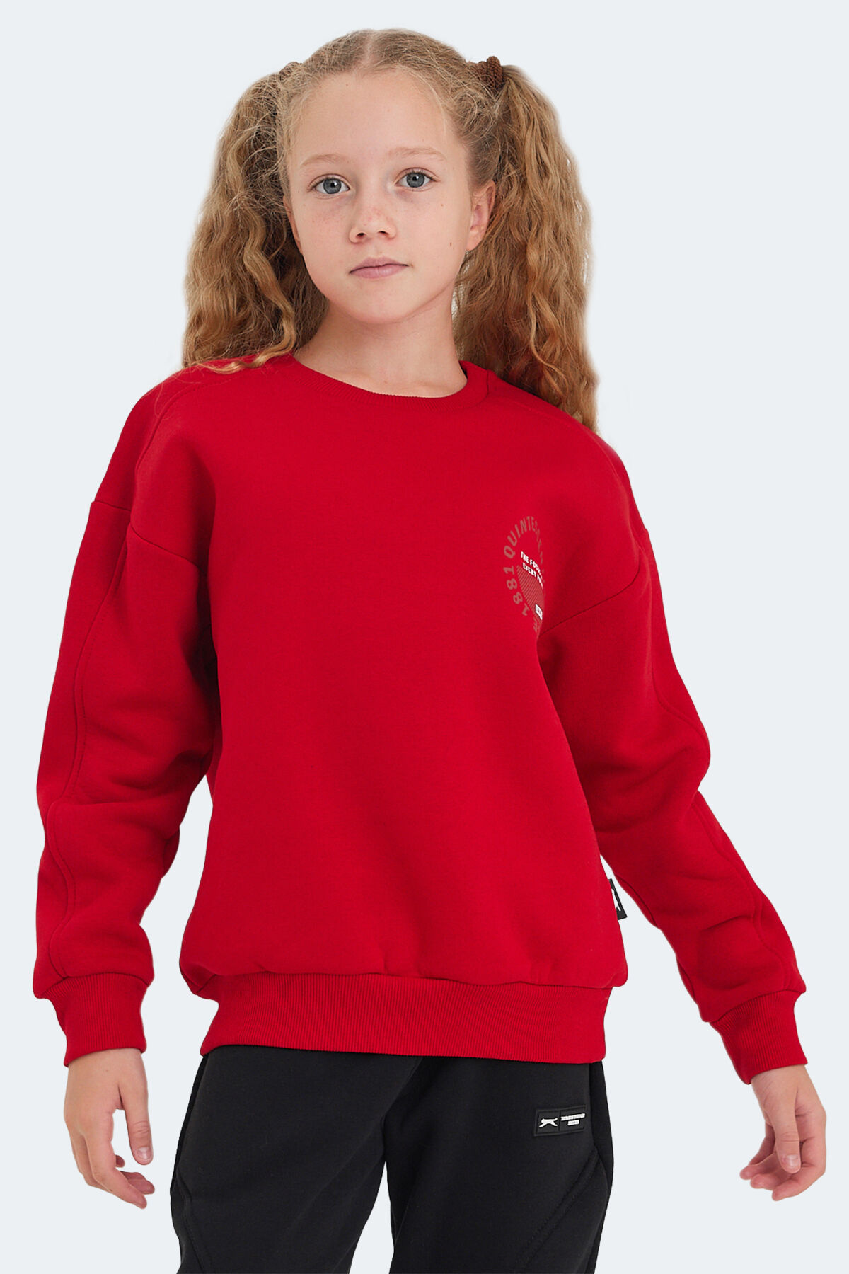 Slazenger LONE Kız Çocuk Kırmızı Sweatshırt | Slazenger