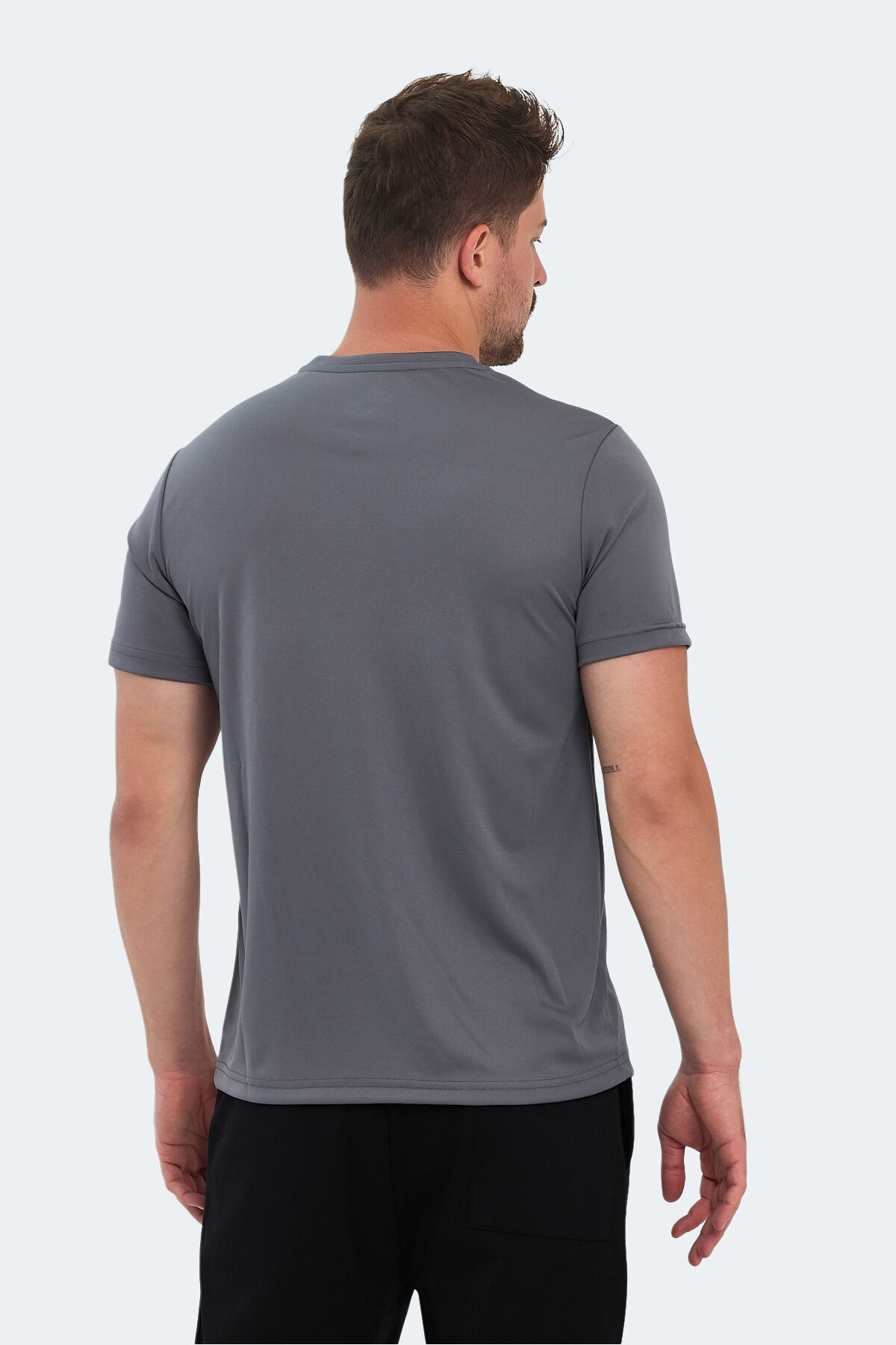 NELS IN Erkek Tişört Koyu Gri | Slazenger