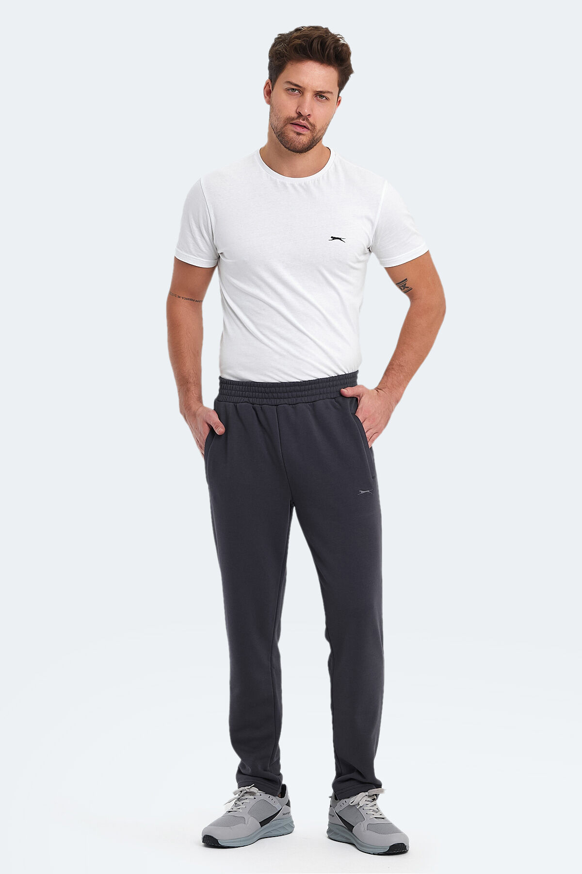 Slazenger SAMOUEL IN Erkek Cepli Koyu Gri Eşofman Altı | Slazenger