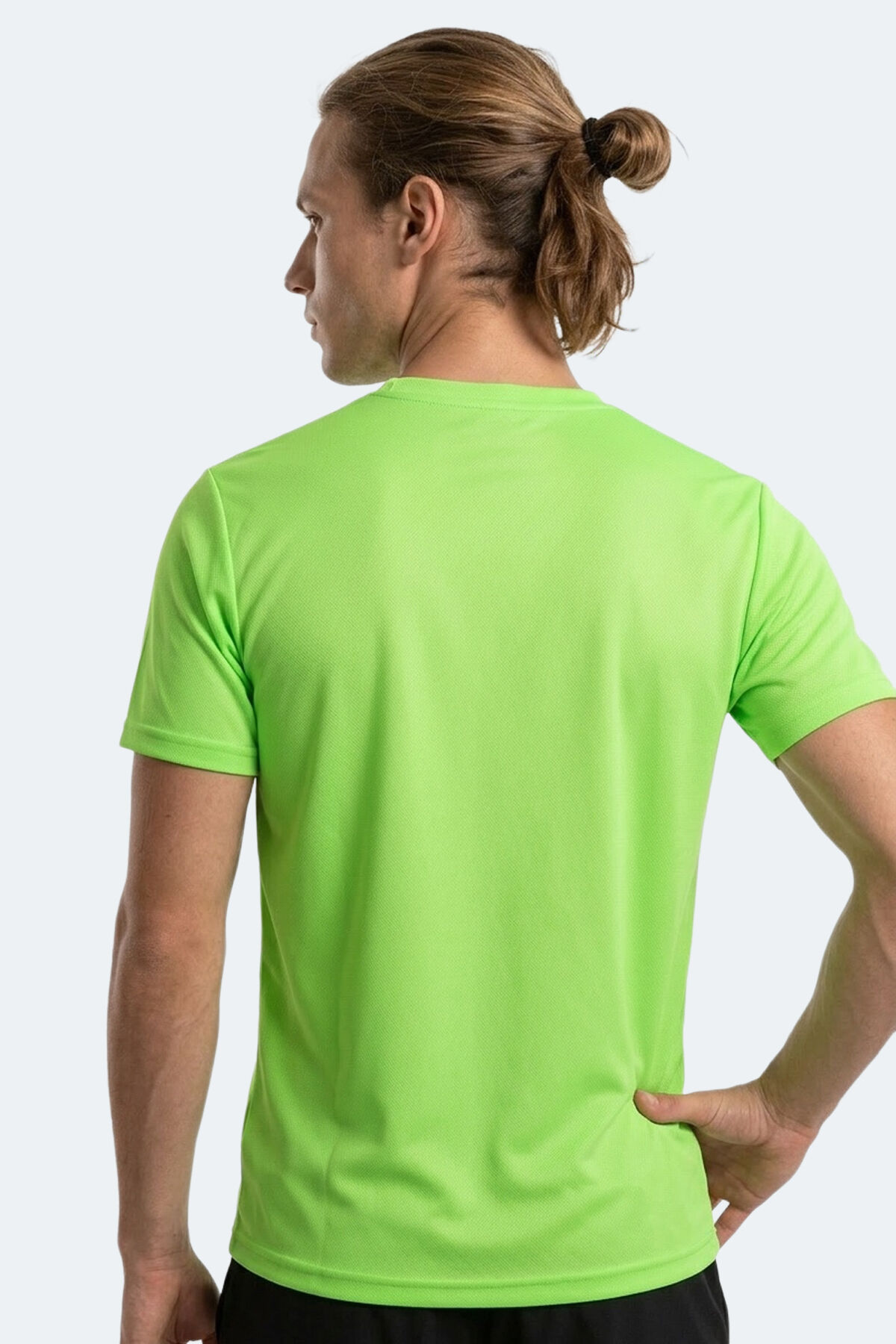 Slazenger HAUNTED I Erkek Neon Yeşil Tişört | Slazenger