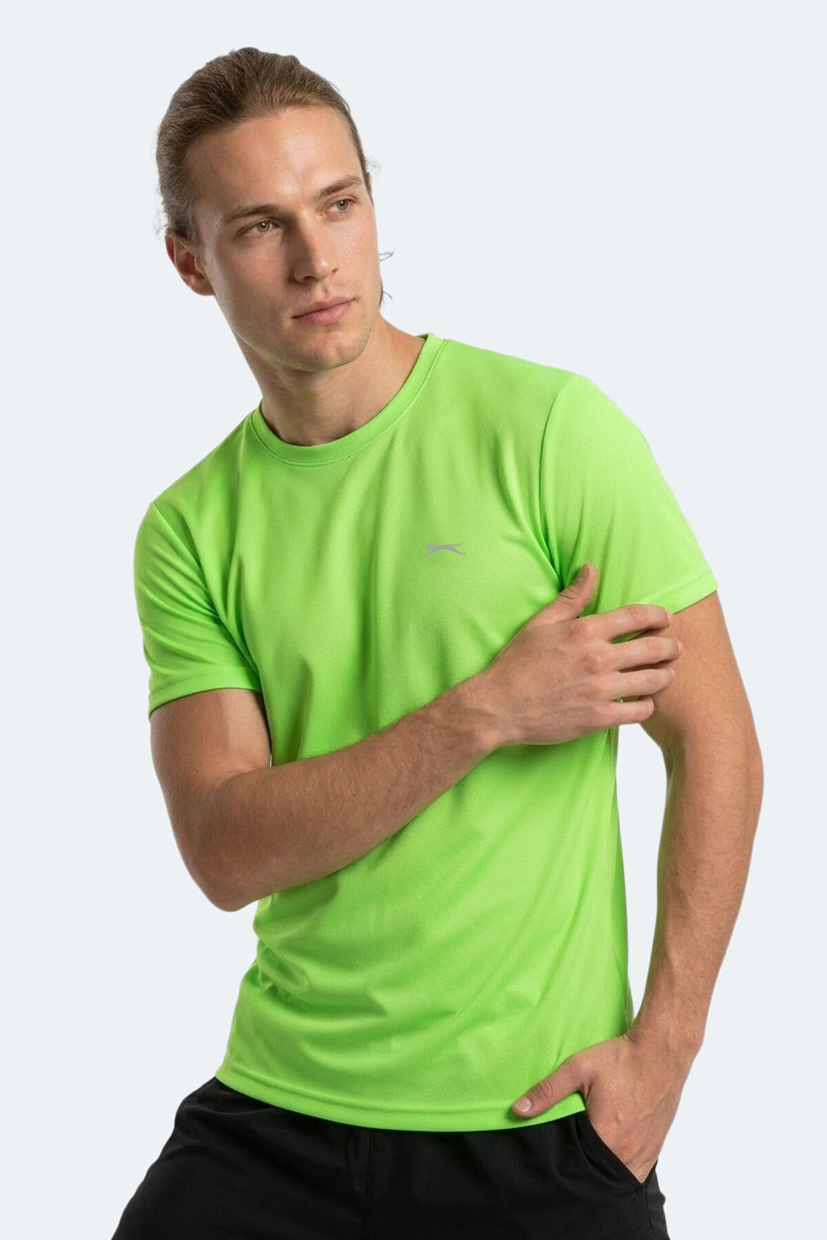 Slazenger HAUNTED I Erkek Neon Yeşil Tişört | Slazenger