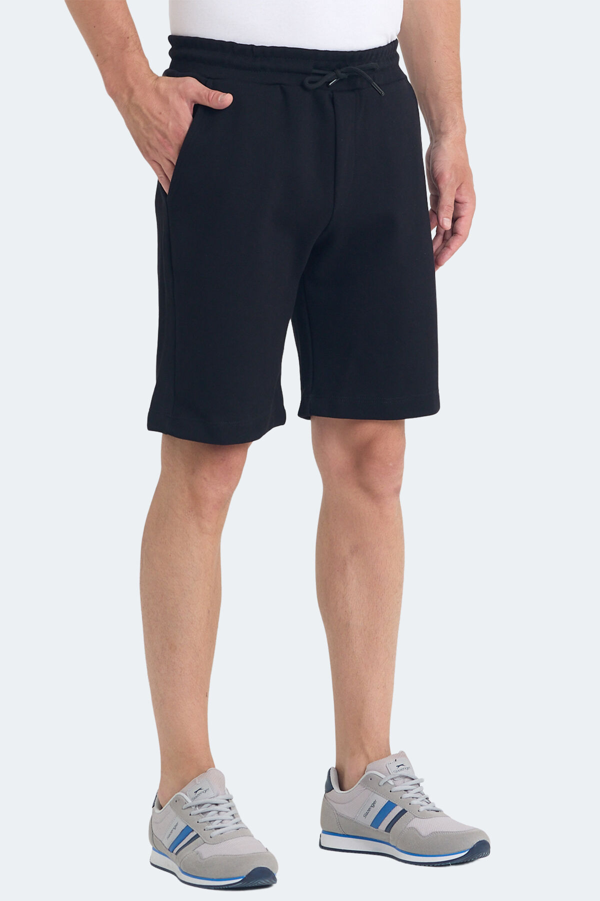 Slazenger VELVELA I Erkek Cepli Siyah Şort | Slazenger