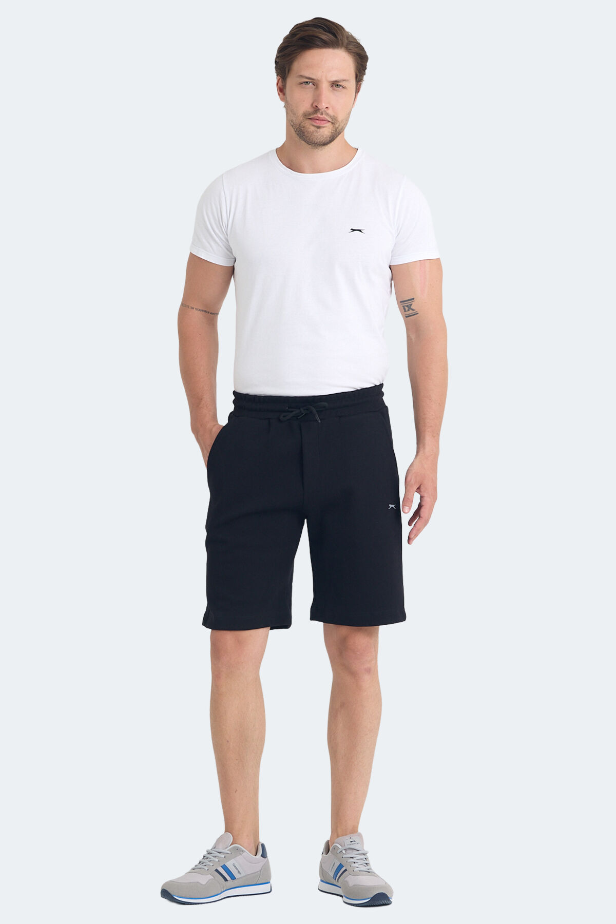 Slazenger VELVELA I Erkek Cepli Siyah Şort | Slazenger